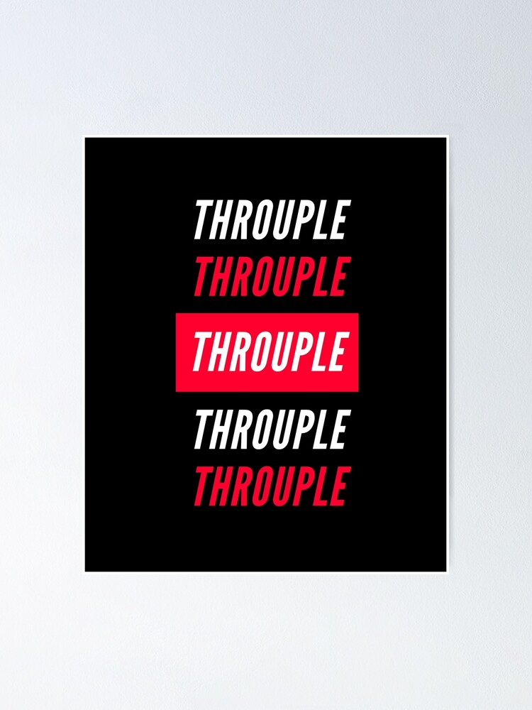 "Throuple Throuple Throuple, a three-way relationship. Polyamory ...