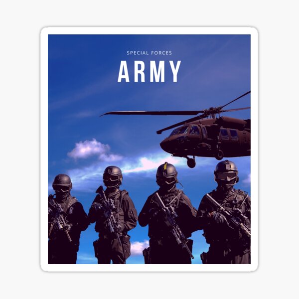 "Army Special Forces" Sticker by PetMeDude | Redbubble