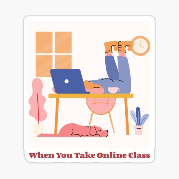 "Online Class | Back To School" Sticker for Sale by Zaralux | Redbubble
