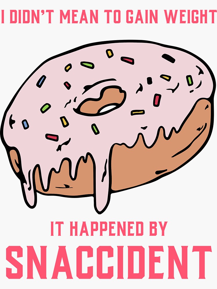 "Snaccident | Donuts | Mean Memes" Sticker for Sale by Zaralux | Redbubble