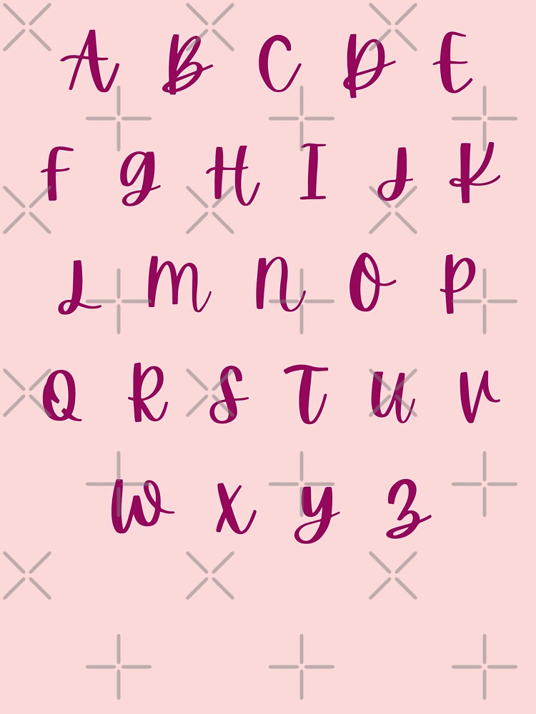 Tumblr Alphabet Letters