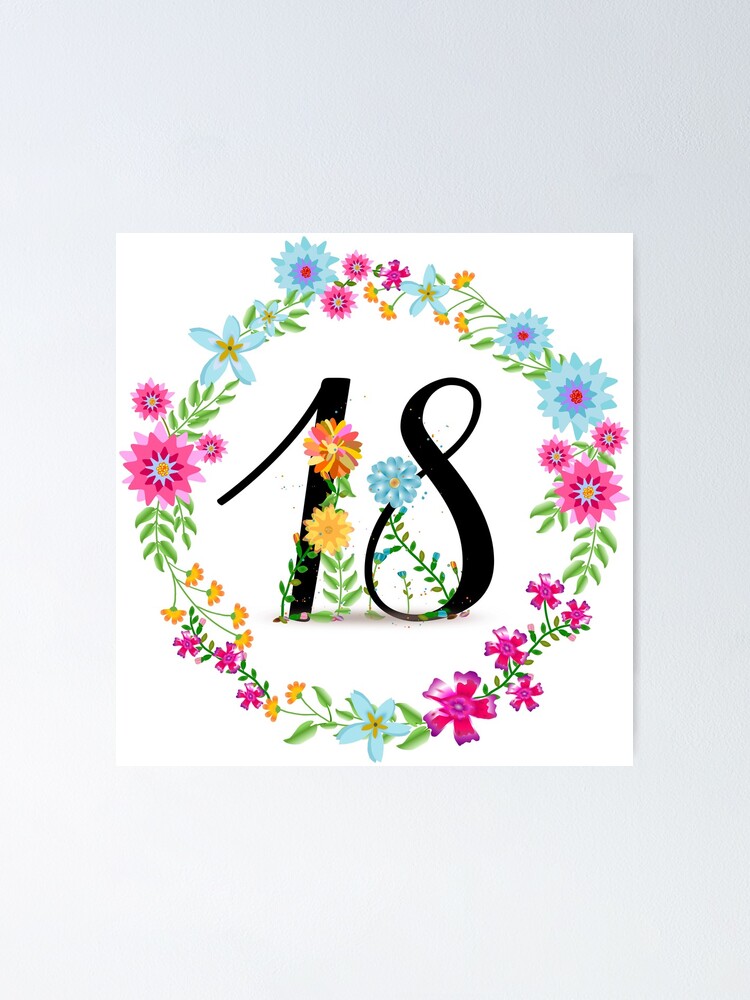 Póster for Sale con la obra «Floral número 18 dieciocho» de BleuSky ...