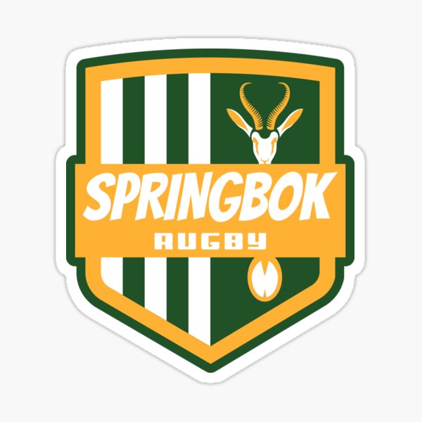 "Springbok Rugby Shield" Sticker for Sale by Dumelang | Redbubble