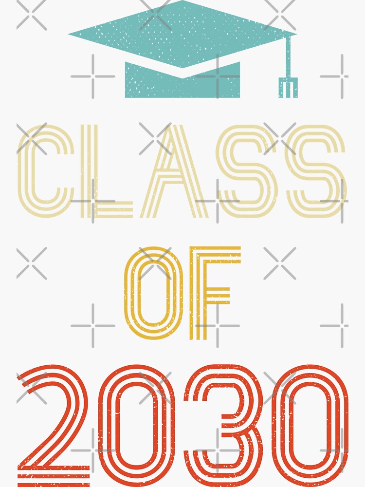 "Class Of 2030 Graduation Senior" Sticker for Sale by artworkbyrihen ...