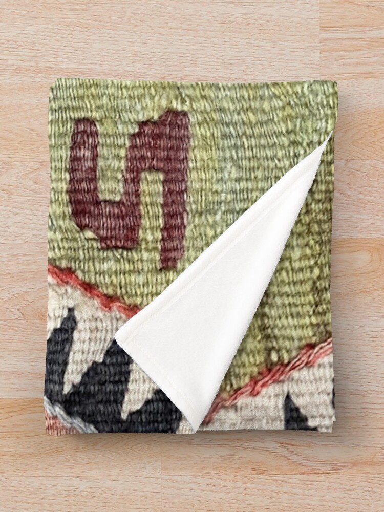 "Boho Kilim, Navaho Weave, Woven Textile, Persian Carpet" Throw Blanket ...