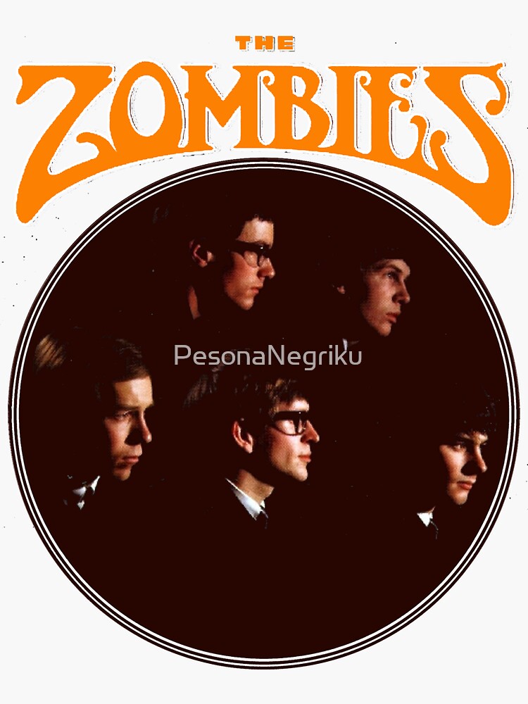 "The Zombies Classic English Rock Band sixties logo" Sticker for Sale ...