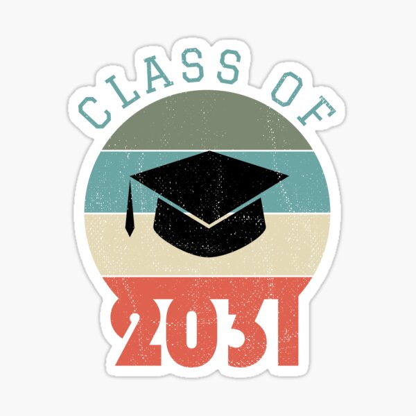 "Class Of 2031 Graduation Senior" Sticker by artworkbyrihen | Redbubble
