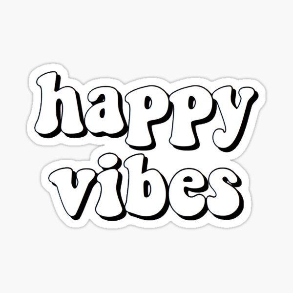 "happy vibes VSCO Aesthetic " Sticker by princess-amaya | Redbubble