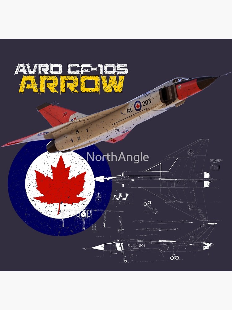 "Canadian Avro CF-105 Arrow" Art Print by NorthAngle | Redbubble