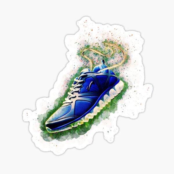 "Running Shoe - Sneakers" Sticker for Sale by ABDUL-KARIM | Redbubble