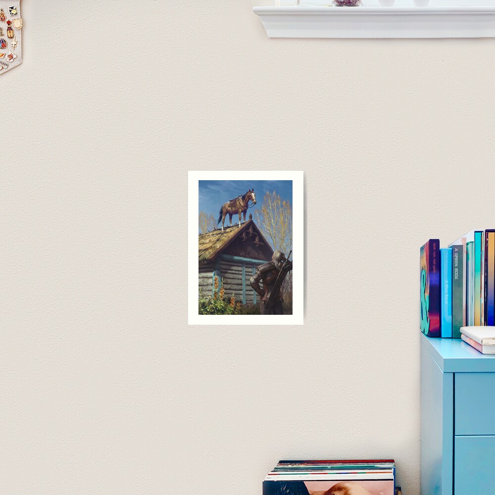 "Witcher 3 Roach Graphic, Roach on the roof" Art Print for Sale by ...