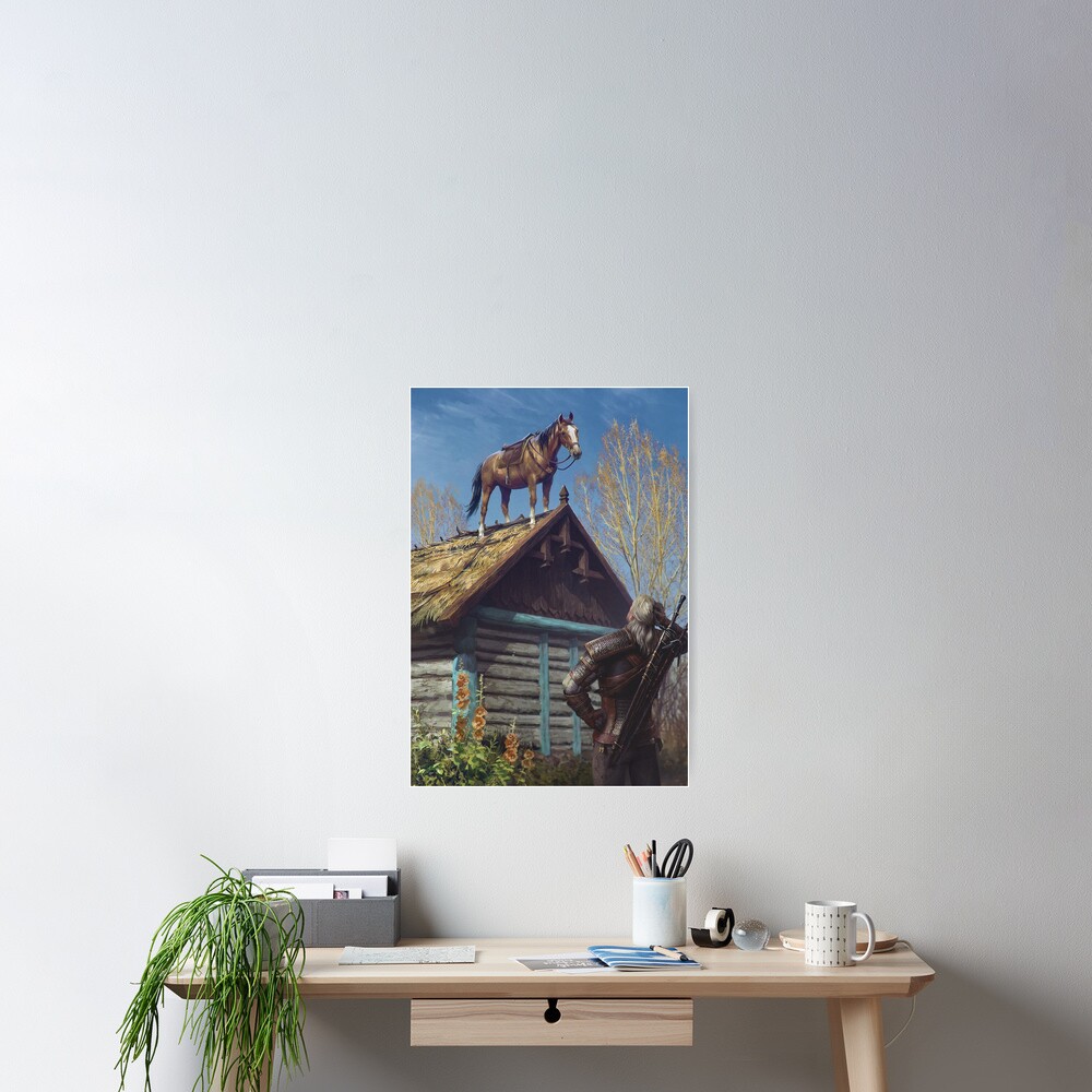 "Witcher 3 Roach Graphic, Roach on the roof" Poster for Sale by ...