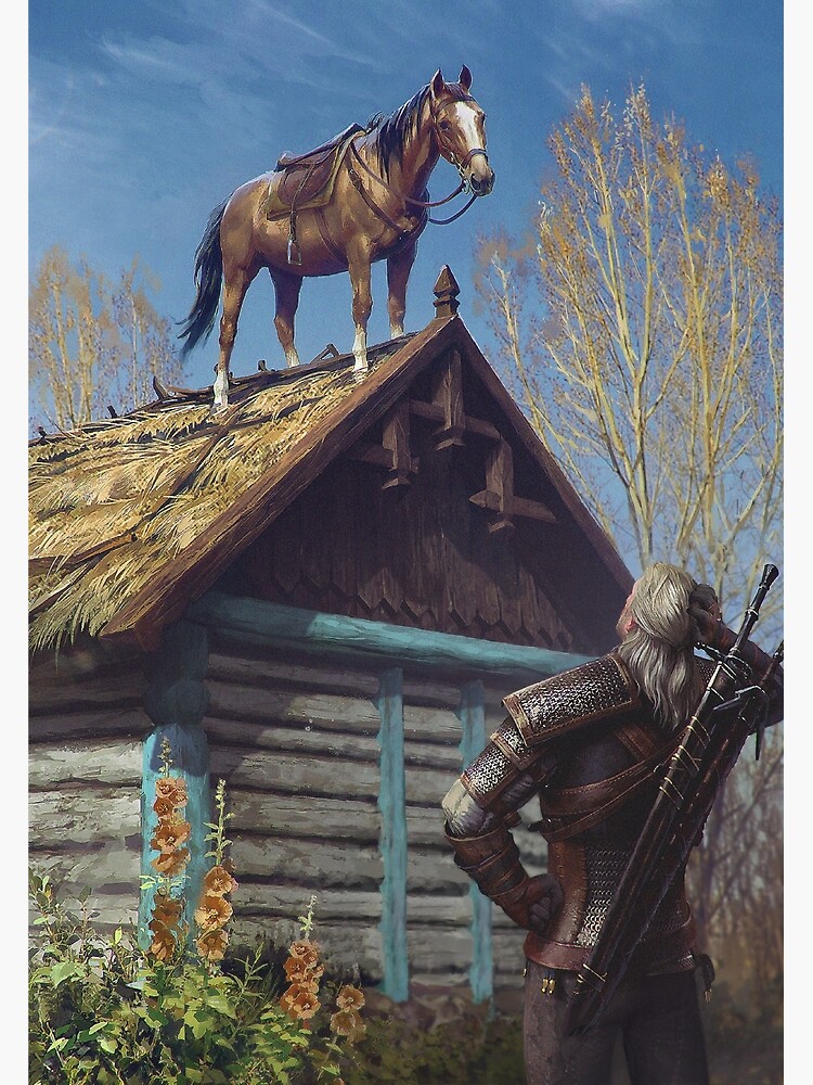 "Witcher 3 Roach Graphic, Roach on the roof" Poster for Sale by ...