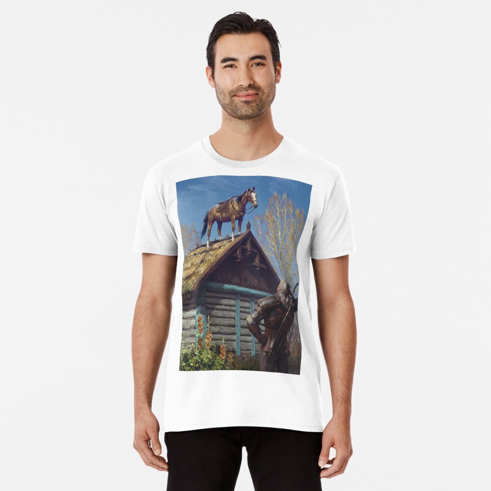 "Witcher 3 Roach Graphic, Roach on the roof" Greeting Card for Sale by ...