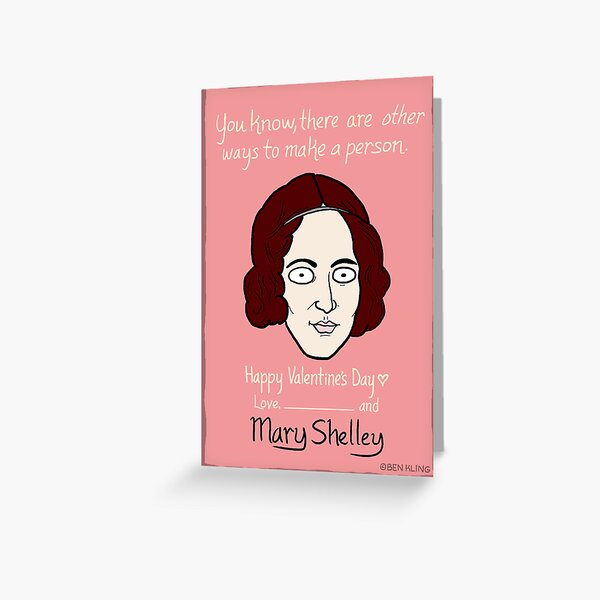 "Mary Shelley" Greeting Card by benkling | Redbubble
