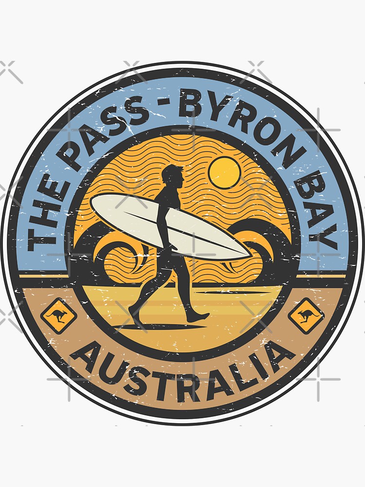 "The Pass - Byron Bay, Australia" Sticker for Sale by studio838 | Redbubble