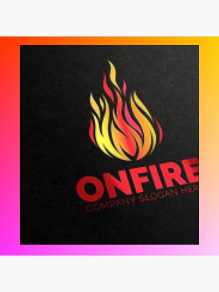 "On fire design for redbubble " Sticker for Sale by akibqurashi | Redbubble