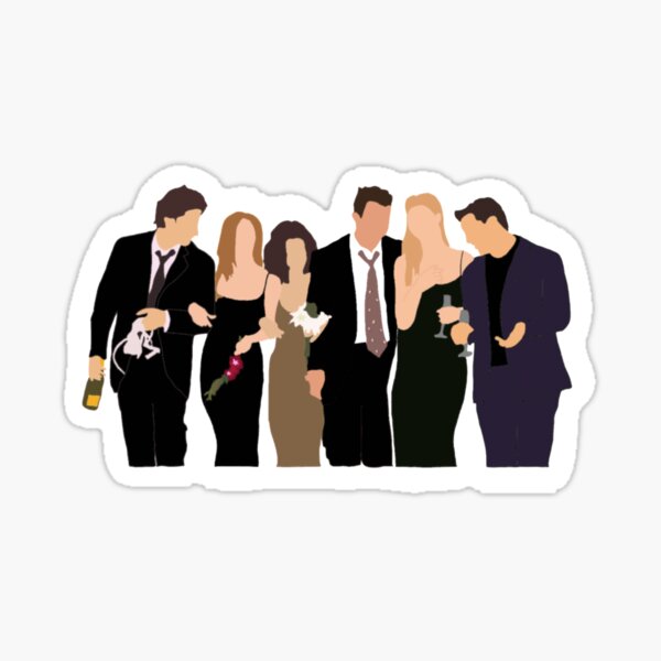 "Friends sticker " Sticker for Sale by moviedomsticker | Redbubble