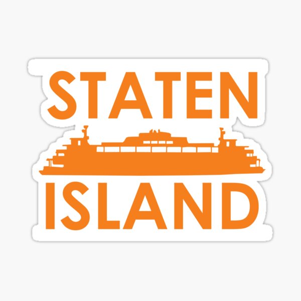 "Staten Island Ferry, The Fifth Borough NYC" Sticker for Sale by deprov ...