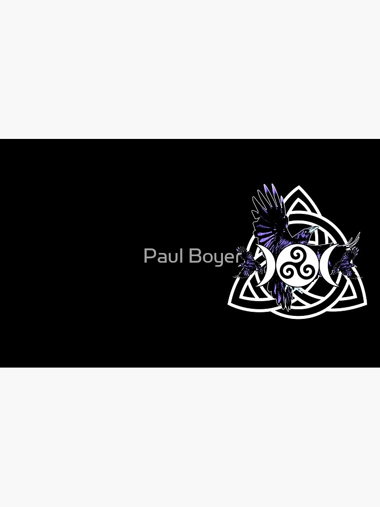 "The Morrigan Triple Goddess Raven - Witches Triple Moon with Triquetra ...