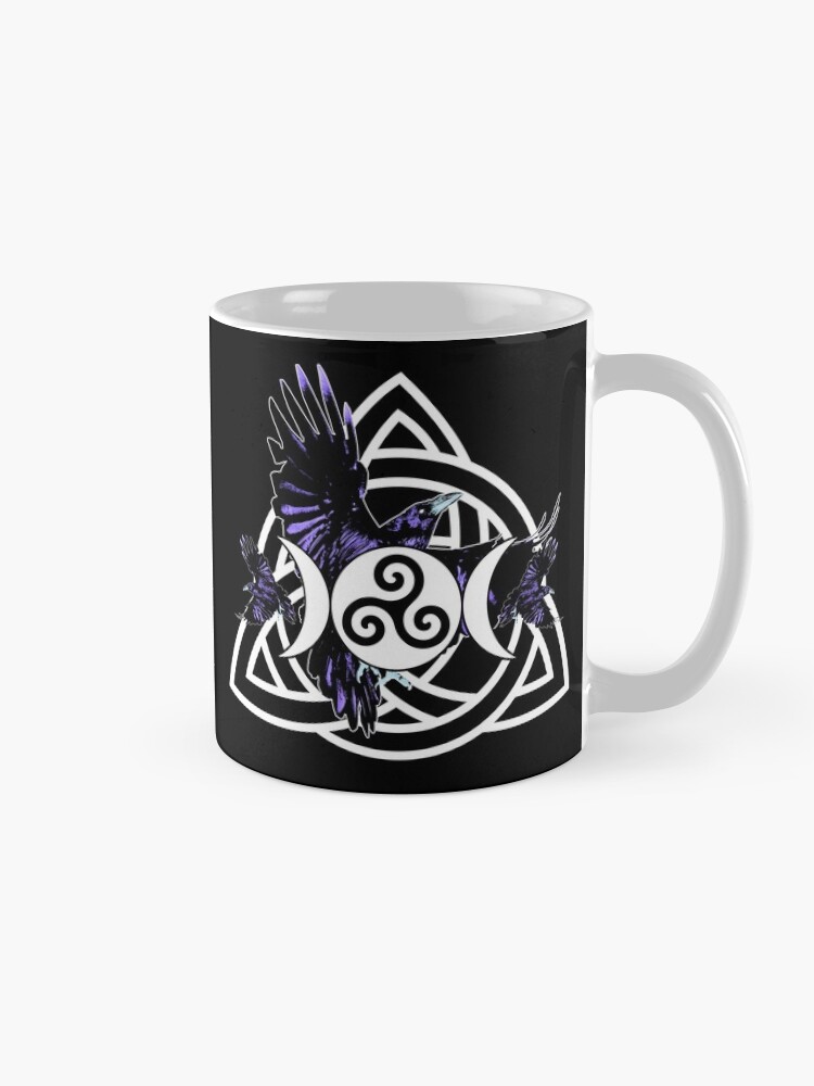 "The Morrigan Triple Goddess Raven - Witches Triple Moon with Triquetra ...