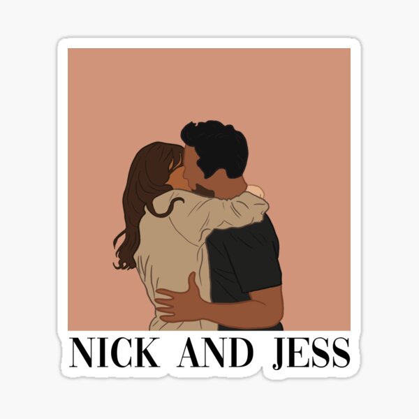 "Nick and Jess" Sticker for Sale by arcalart | Redbubble