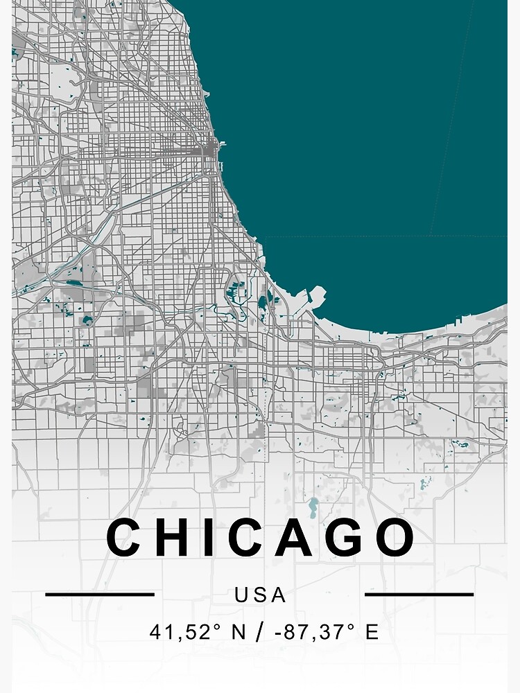 Simple Map Of Chicago