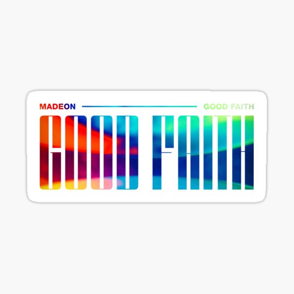 "Madeon Good Faith - Rainbow" Sticker for Sale by Made-On-Georgia ...