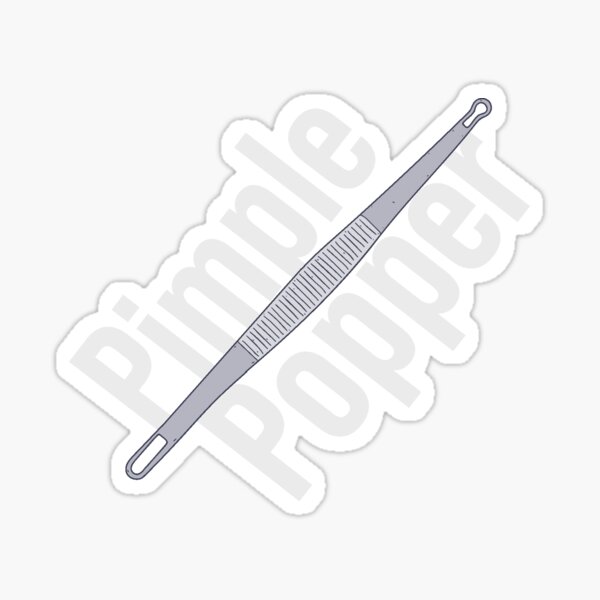 "Pimple Popper Pocket Text - Blackhead Remover - Extractor" Sticker by ...