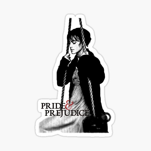 "Elizabeth Bennet on her swing" Sticker by Aemeth | Redbubble
