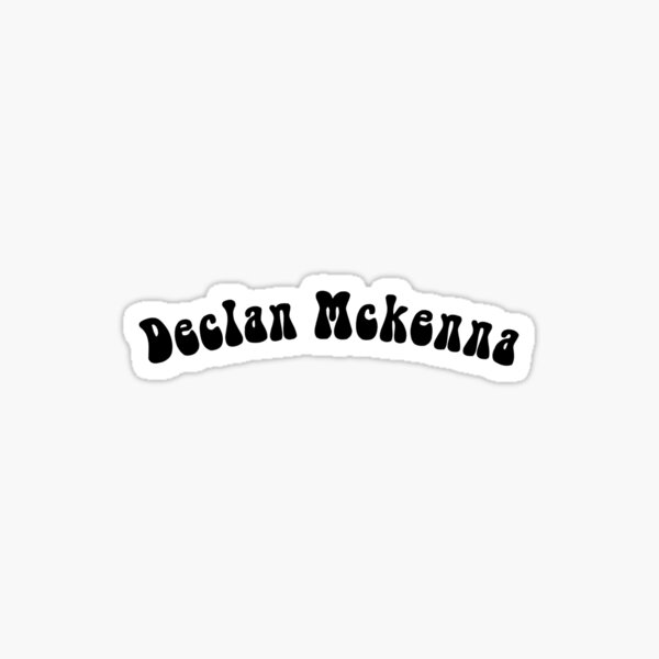 "Declan Mckenna Curved (Black)" Sticker for Sale by LiviiKate | Redbubble