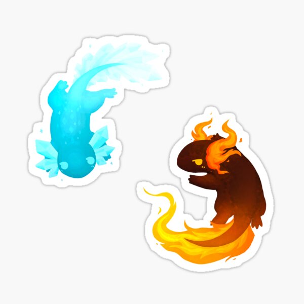 "Axolotls of Ice and Fire" Sticker for Sale by alleesaurus | Redbubble