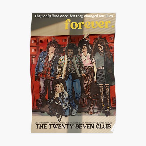 "27 club" Poster by Cerick14 | Redbubble
