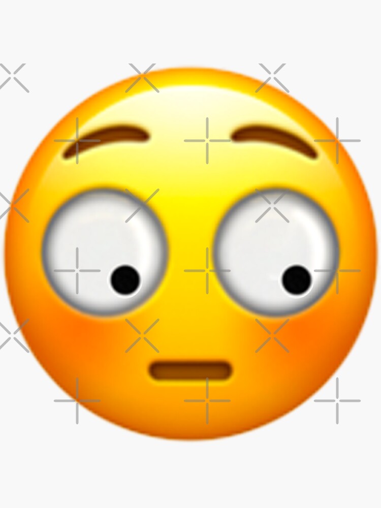 "Looking Emoji" Sticker by yawnni | Redbubble