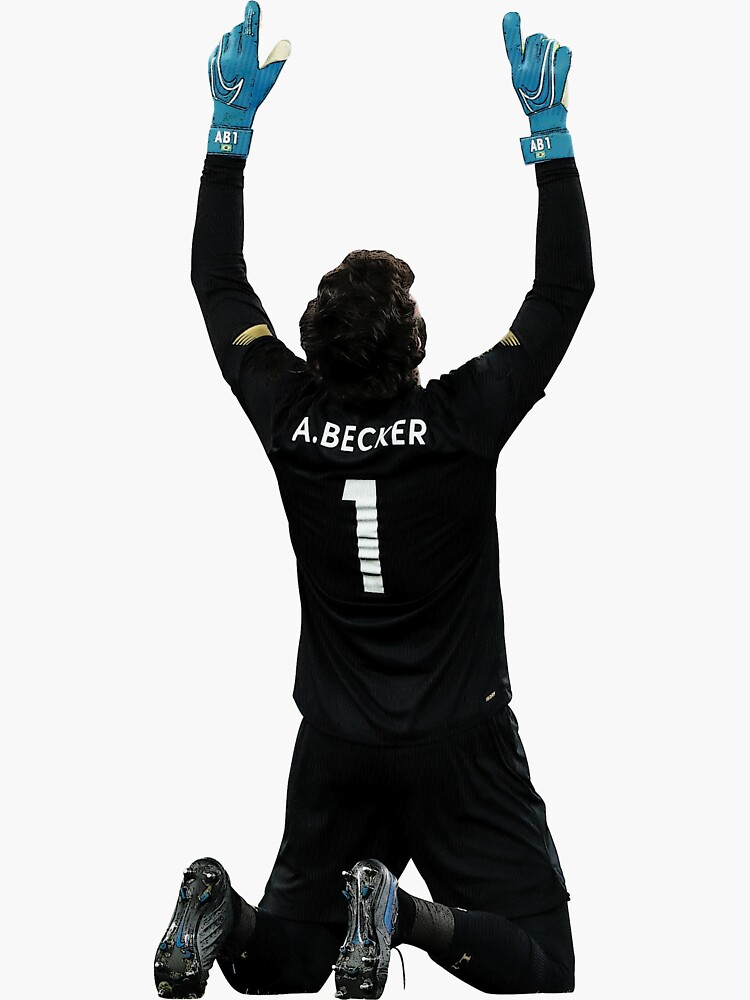 "Alisson Becker - Celebration" Sticker for Sale by Nolopola | Redbubble