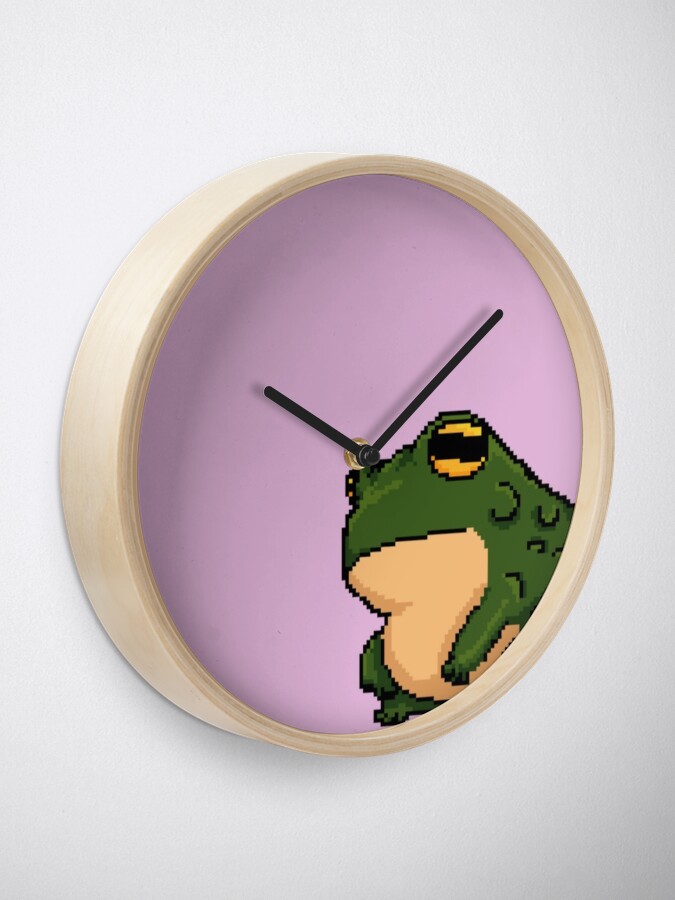 "Toad Boy" Clock for Sale by melancholyfrogs | Redbubble