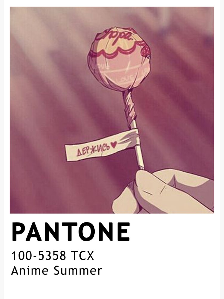 "Pantone Anime Summer" Sticker for Sale by Nadine-Suciu | Redbubble