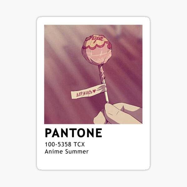 "Pantone Anime Summer" Sticker for Sale by Nadine-Suciu | Redbubble