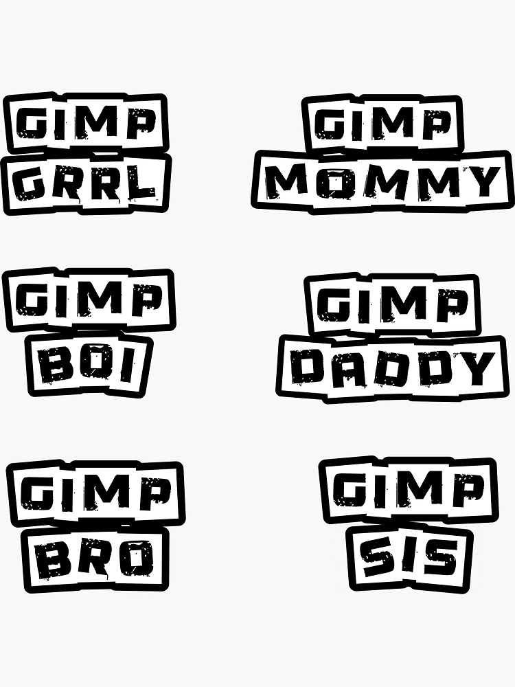 "Gimp Family Pack Sticker" Sticker for Sale by WPahat | Redbubble