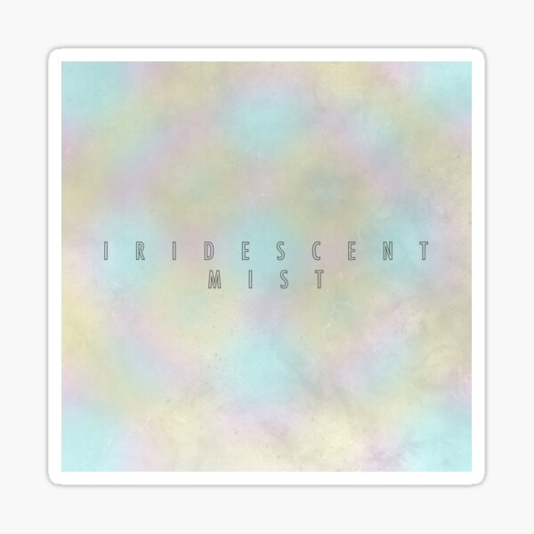 ""Iridescent Mist" Logo" Sticker for Sale by IRIDESCENTMIST | Redbubble