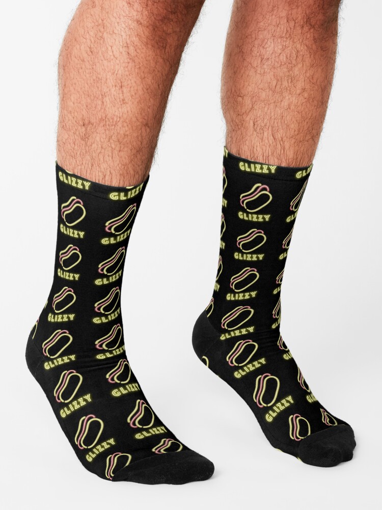 Chaussettes « Glizzy Hot Dog Meme », par MyM-ab | Redbubble
