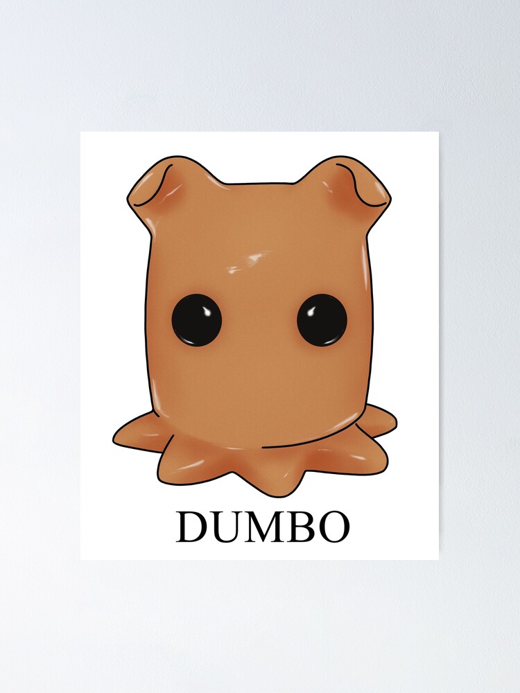 "Orange Dumbo Octopus" Poster for Sale by IceTouched | Redbubble