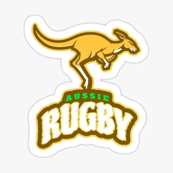 "Aussie rugby" Sticker for Sale by Dumelang | Redbubble
