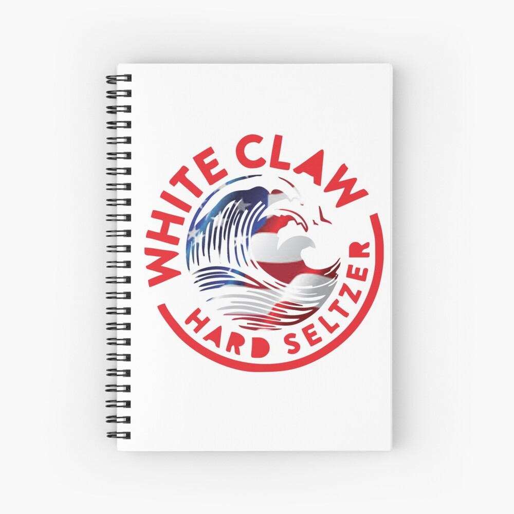 Cuaderno de espiral «Rojo, blanco y azul américa merica bebiendo garra blanca la garra seltzers ...