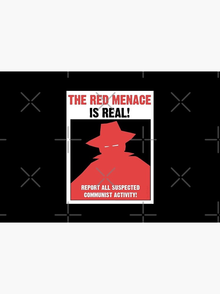 "The Red Menace Propaganda Poster" Mask by Britkek | Redbubble