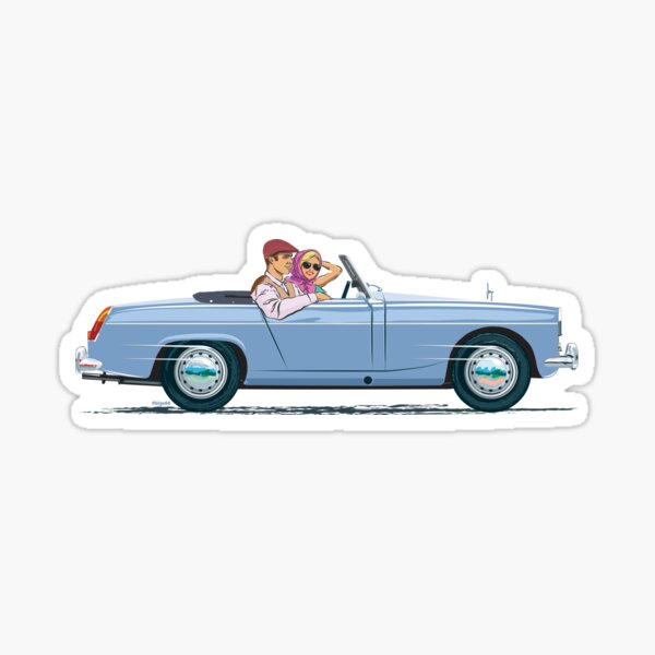 "Ice Blue Mk1 Midget" Sticker for Sale by Bigs66 | Redbubble