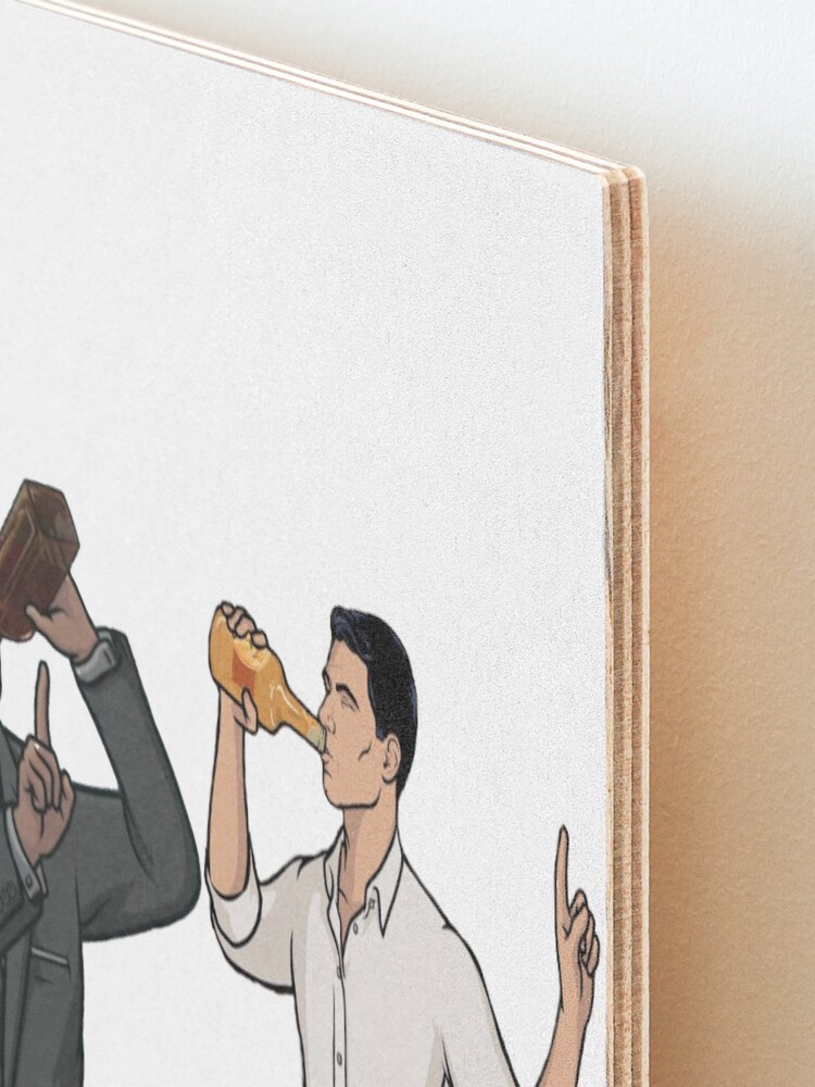 "Archer Drinking Finger Up Making Other Archer Wait Funny" Mounted ...