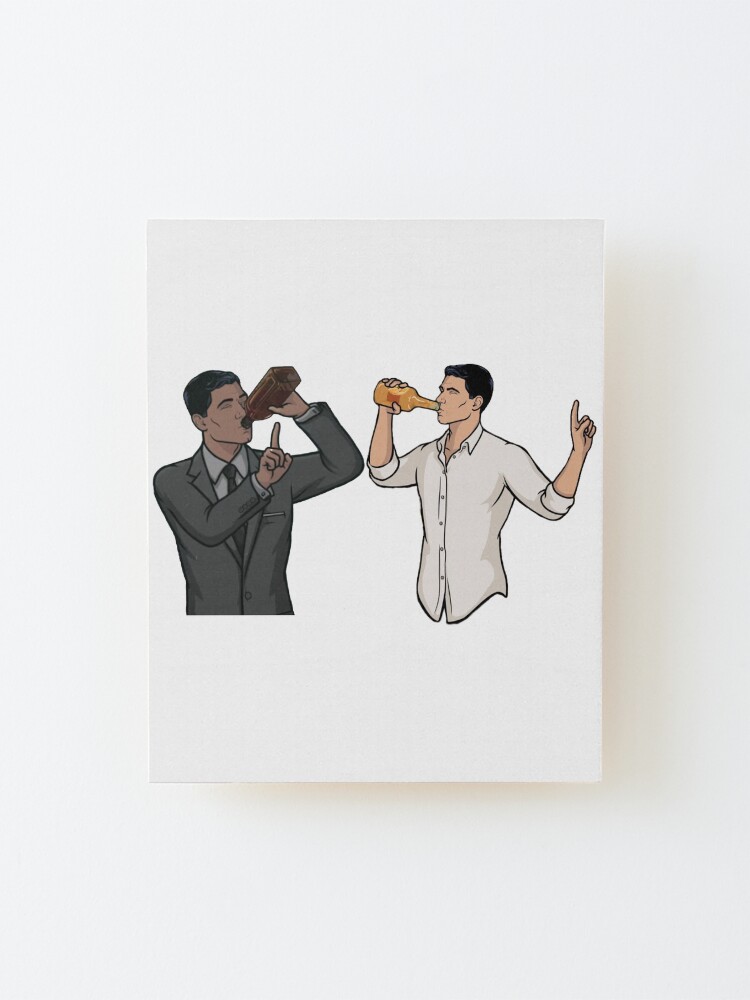"Archer Drinking Finger Up Making Other Archer Wait Funny" Mounted ...