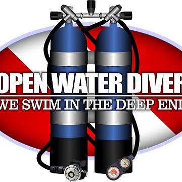 "Open Water Diver (ST)" Sticker for Sale by curranmorgan | Redbubble