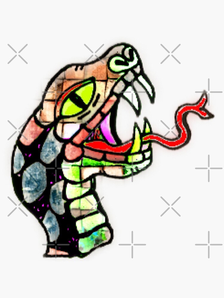 "SNAKE BITE!" Sticker by MattisMatt83 | Redbubble